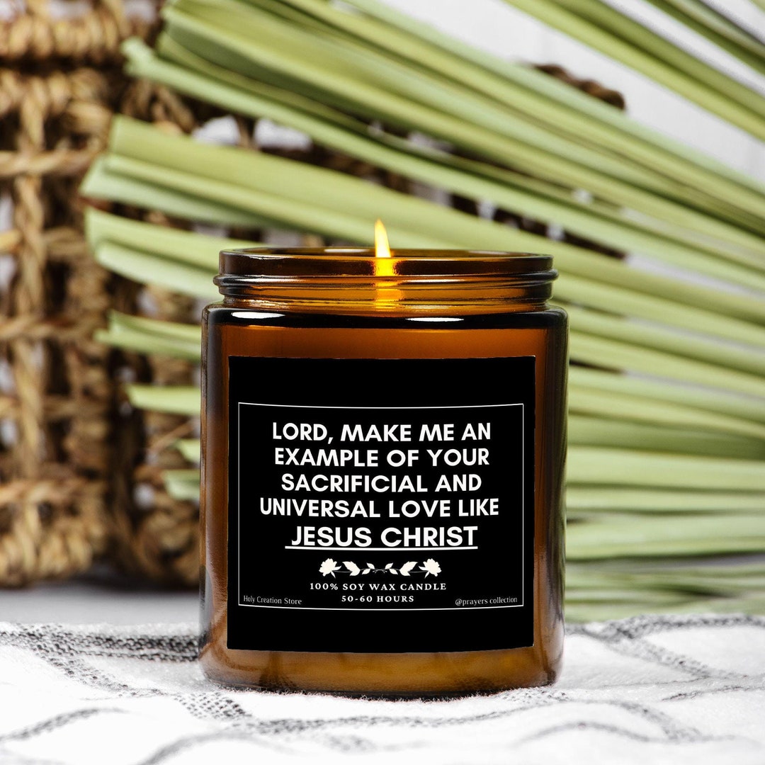 Inspirational Gifts, Custom Candle With Jesus Christs Sacrificial Love ...