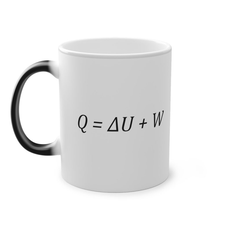 Heat Color Change Thermodynamics Equation Mug, Nerdy Gift for Scientist ...
