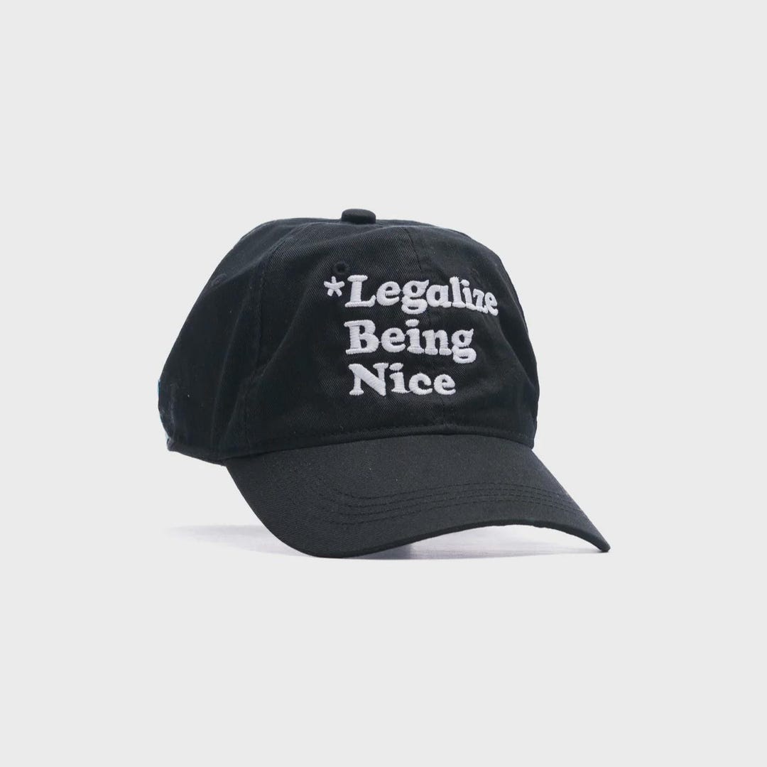 Legalize Being Nice - Embroidered Hat by Project Chane - Etsy