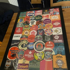 Handmade Beer Coaster Wall Art | Collection of Modern and Vintage ...