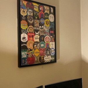 Handmade Beer Coaster Wall Art | Collection of Modern and Vintage ...