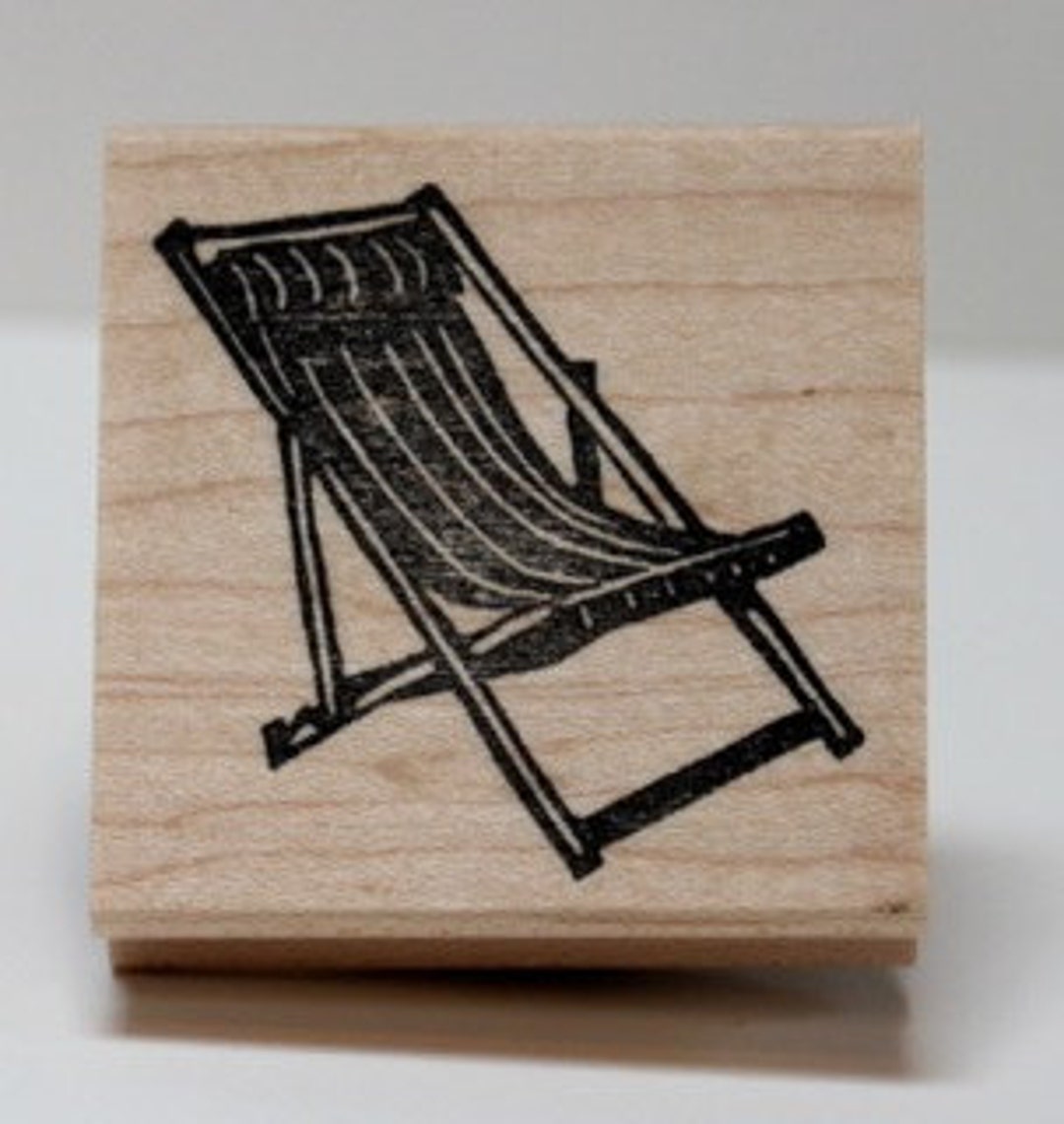 Retro Slingback Chair Rubber Stamp - Etsy