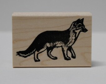 Fox Rubber Stamp - Etsy