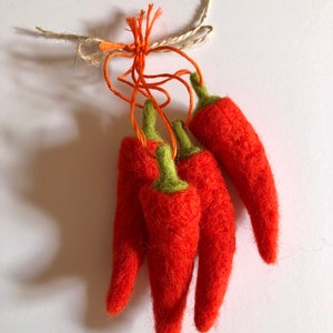 PDF Tutorial Needle Felted Mini Chillies DIY Instant Download Fiesta ...