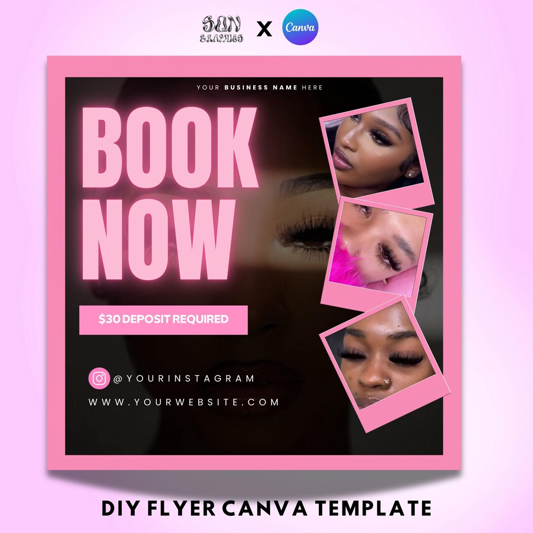 Editable Book Now Flyer, DIY Appointments Available Template, Premade ...