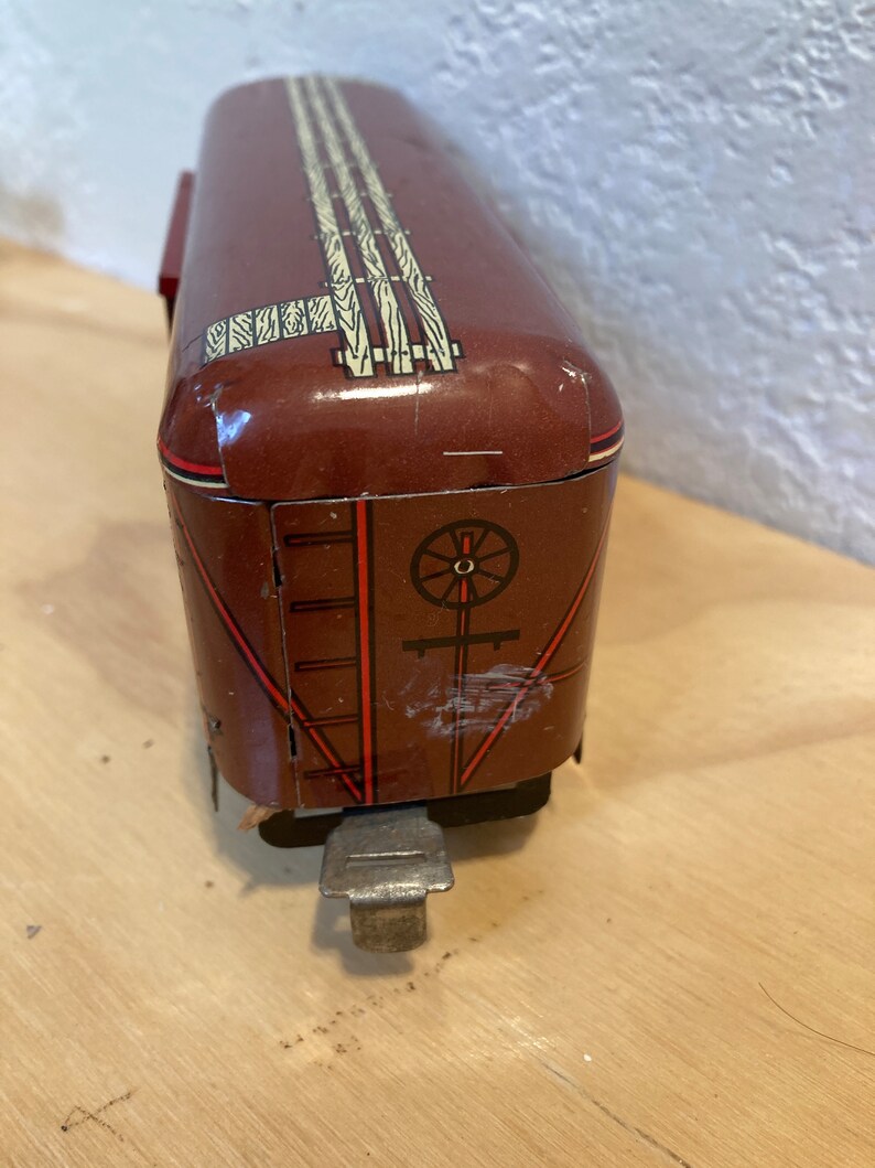 Vintage Marx O Gauge Train Union Pacific 59 Tin Litho Cattle Livestock ...