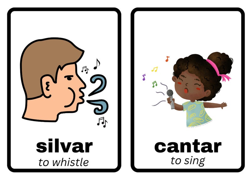 Spanish Flashcards (digital) - 500+ Spanish Flashcards - Etsy