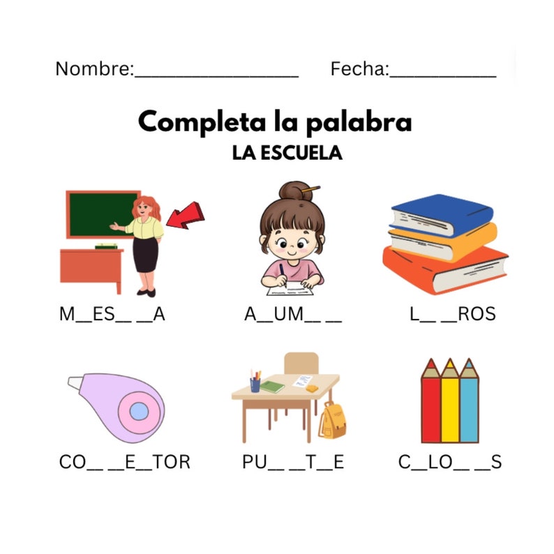 Learning Spanish for Kids (bundle) - Etsy