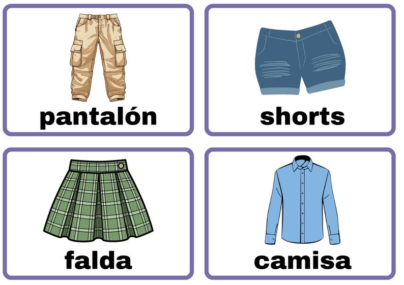 Spanish Flashcards (digital) - 500+ Spanish Flashcards - Etsy