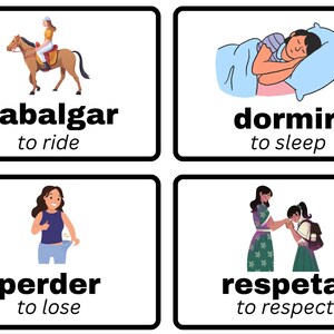 Spanish Flashcards (digital) - 500+ Spanish Flashcards - Etsy