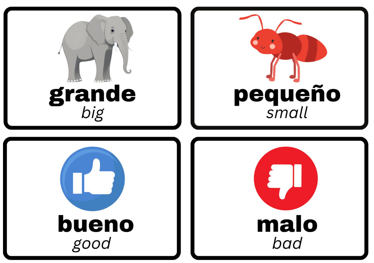 Spanish Flashcards (digital) - 500+ Spanish Flashcards - Etsy
