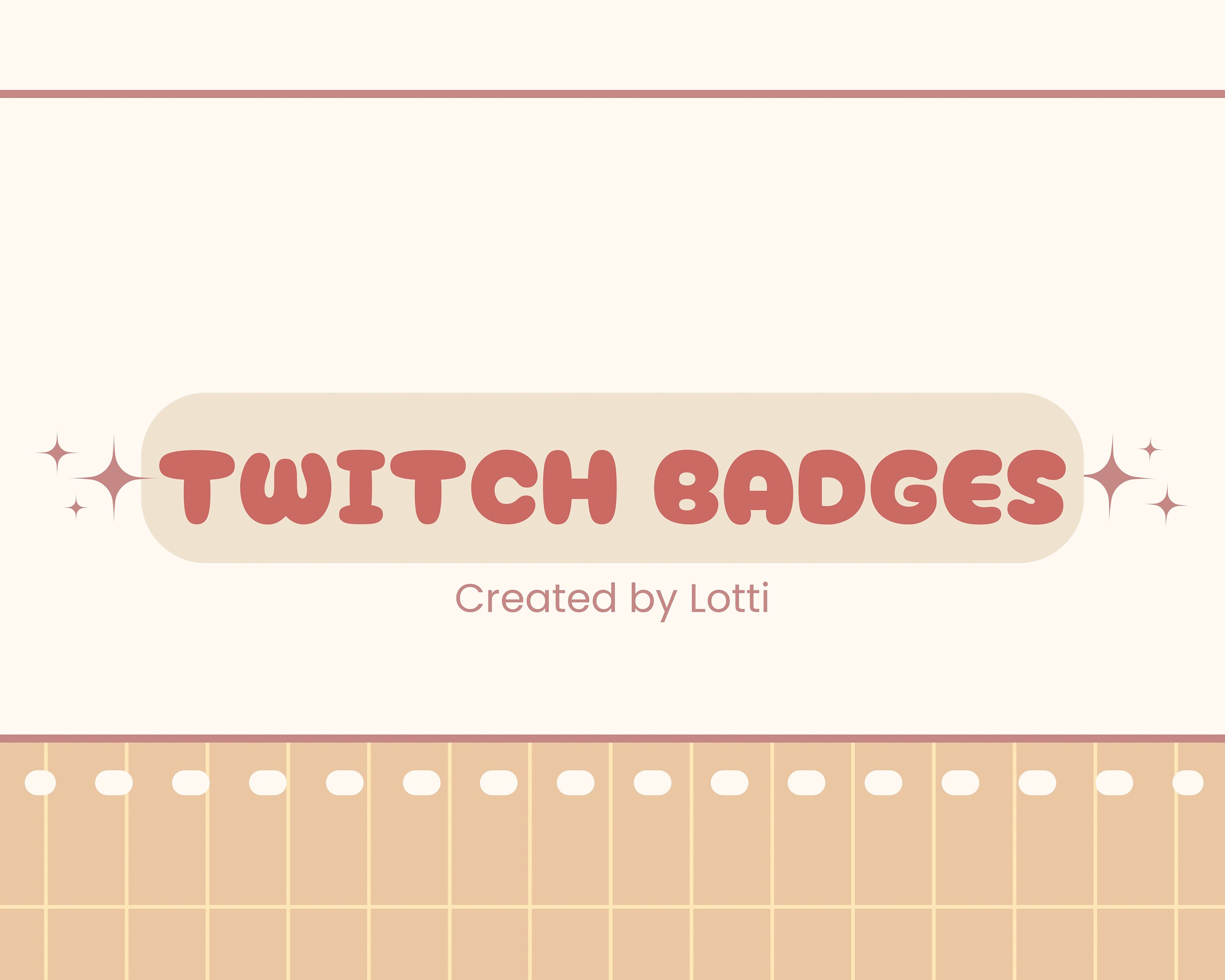 6 Handmade Cottage Core Themed Twitch Badges Discord Stickers, Coquette ...