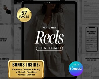 Faceless Instagram Reels Guide With MRR master Resell Rights - Etsy