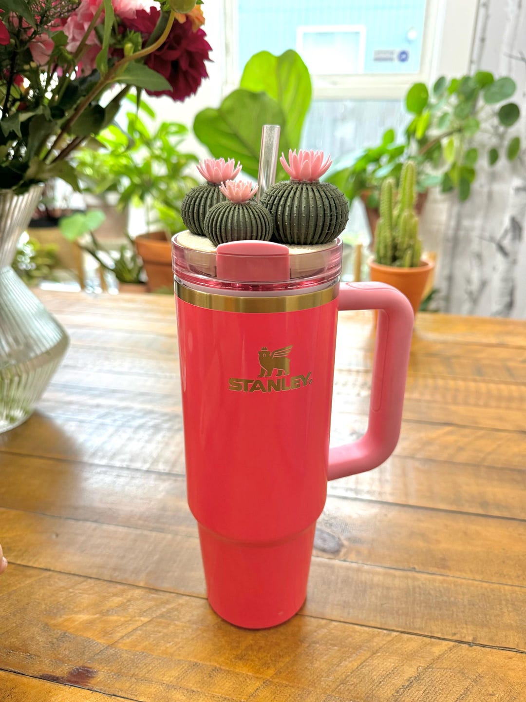 Barrel Cactus Topper for Stanley Quencher H2.0 | Fits 40oz & 30/20oz ...