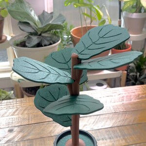 Fiddle Leaf Fig Tree Coaster Plant - Desk Toy or Coffee Table Piece - Etsy