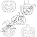 Halloween Coloring Page Set - Etsy