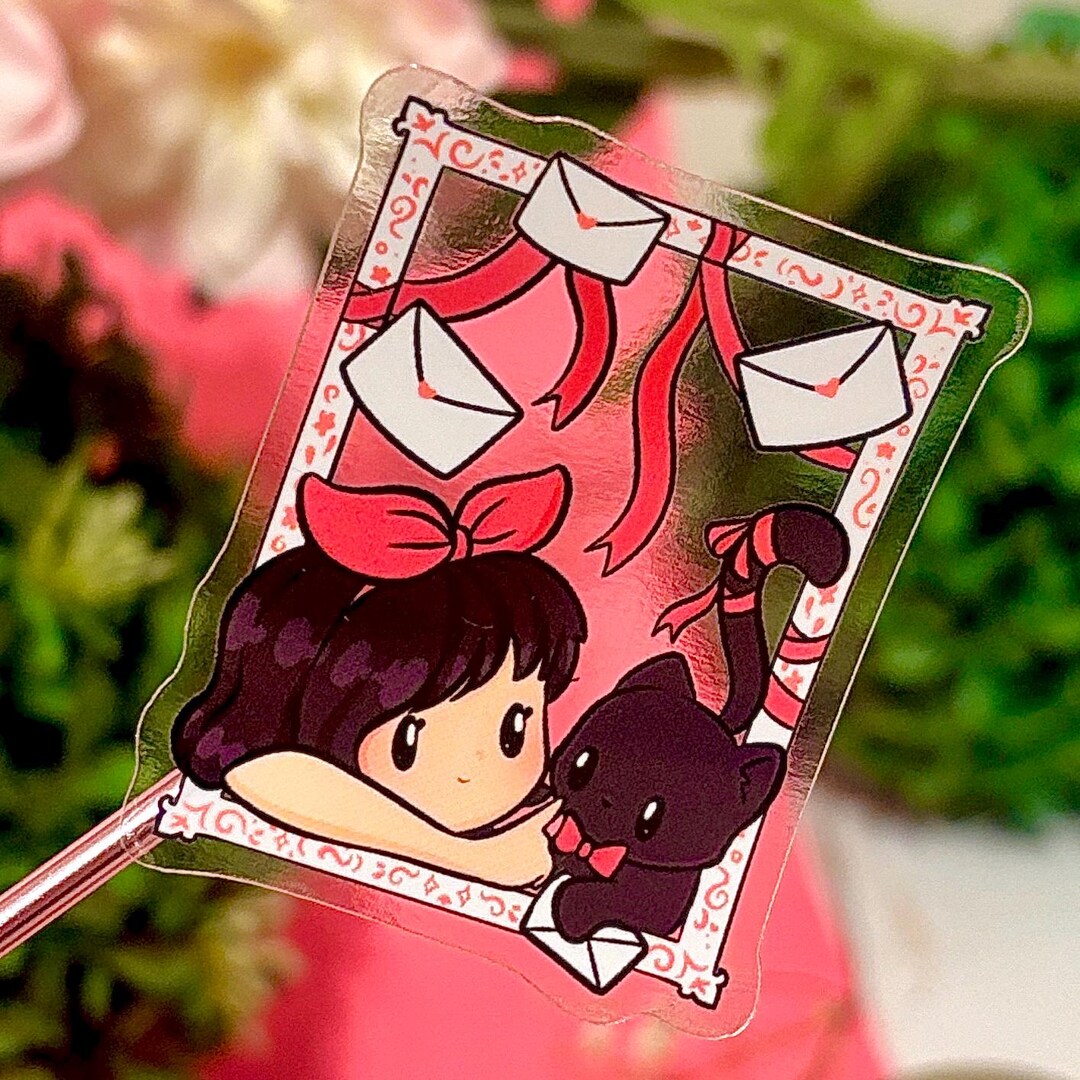 KIKI From GHIBLI Studio Transparent STICKER matching Keychain Also ...