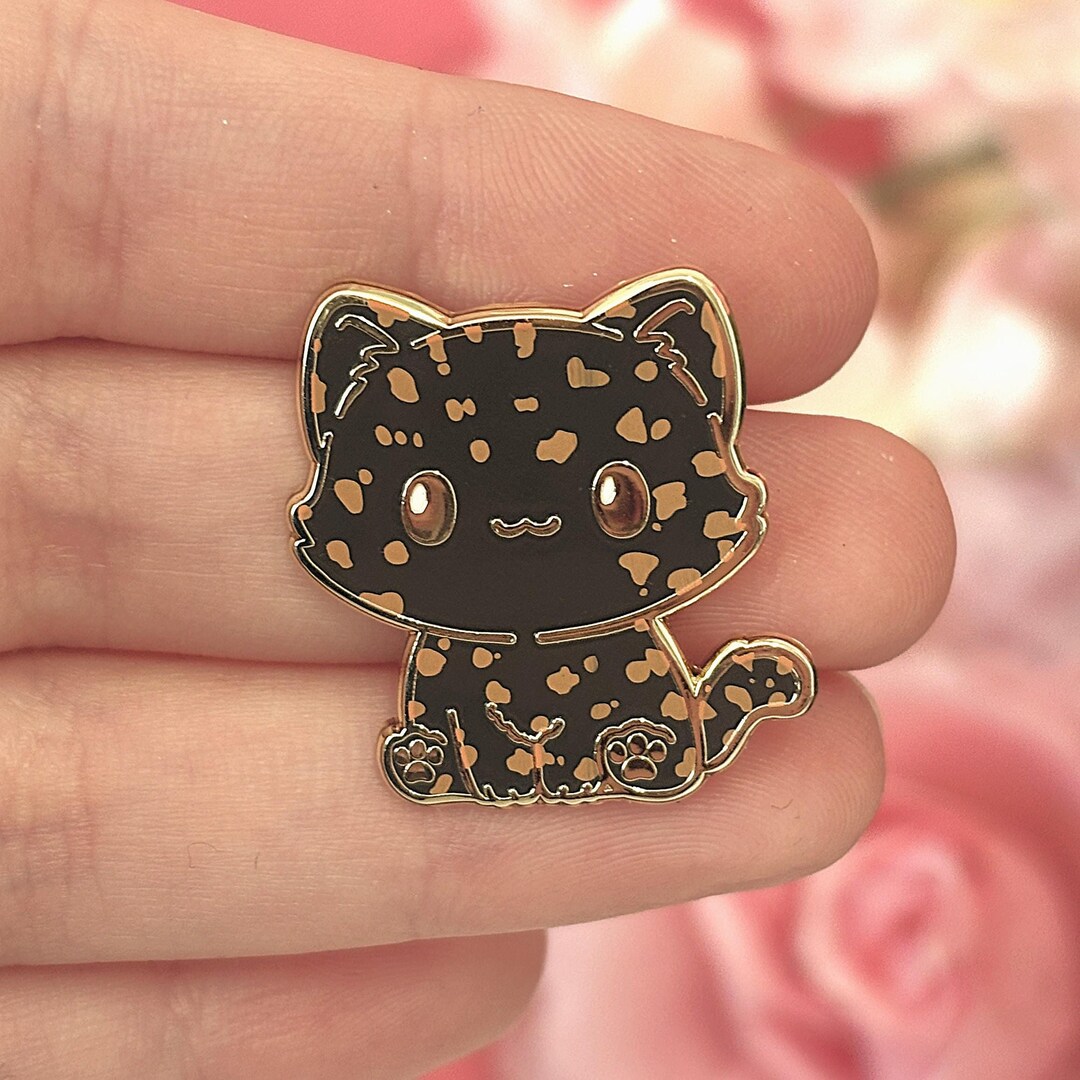 Charming Tortoiseshell Torbie Cat Pin A Mosaic of Feline Beauty more ...