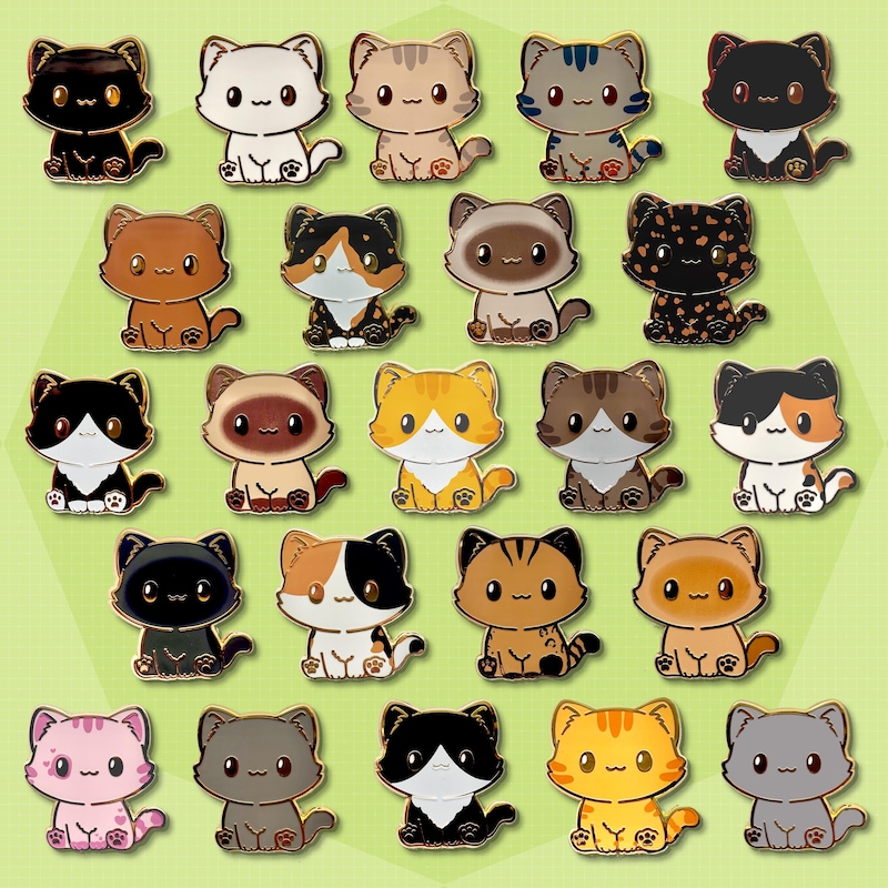 Cat Pin - Etsy