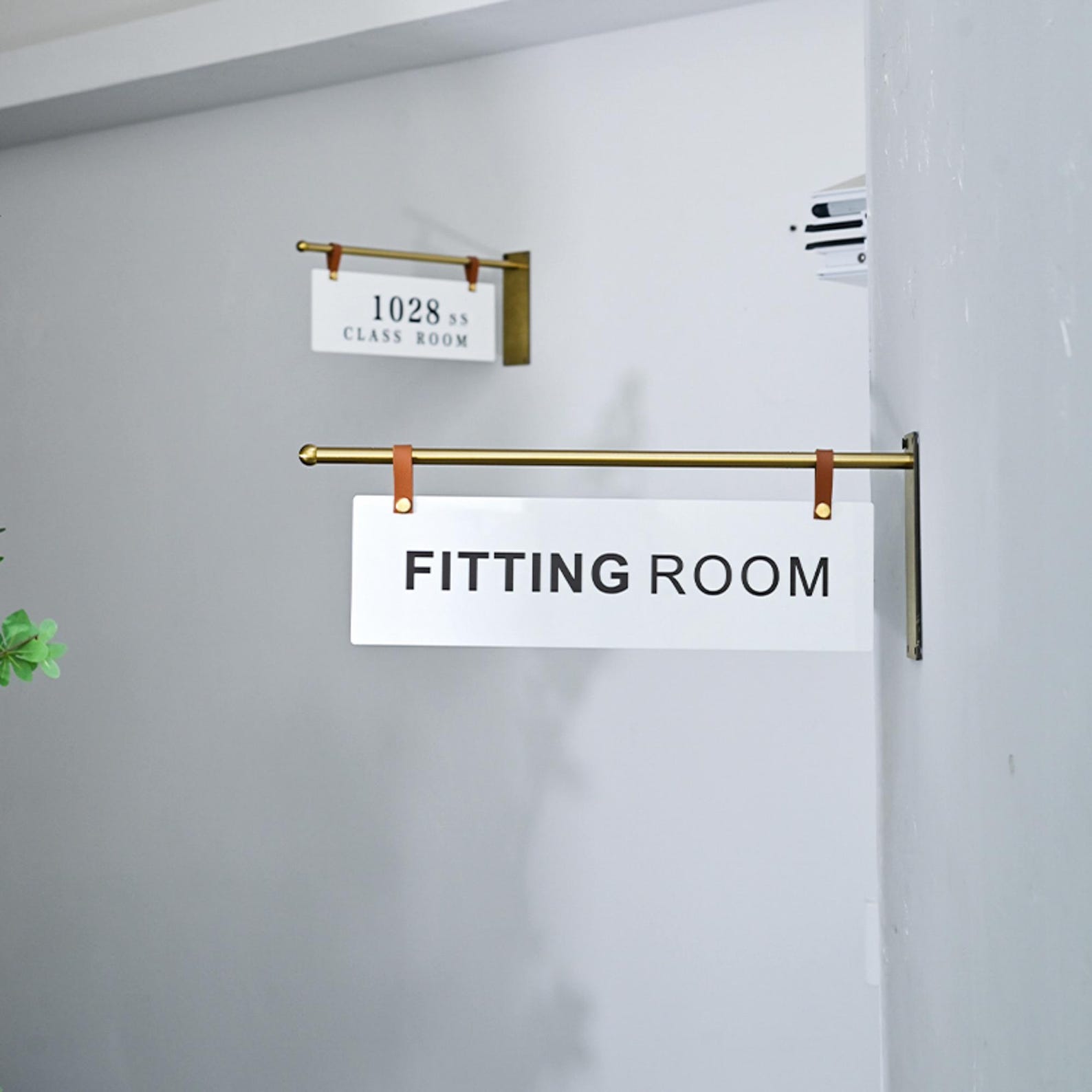 Custom Double-sided Door Sign Bathroom Sign Commercial Room Plaque ...