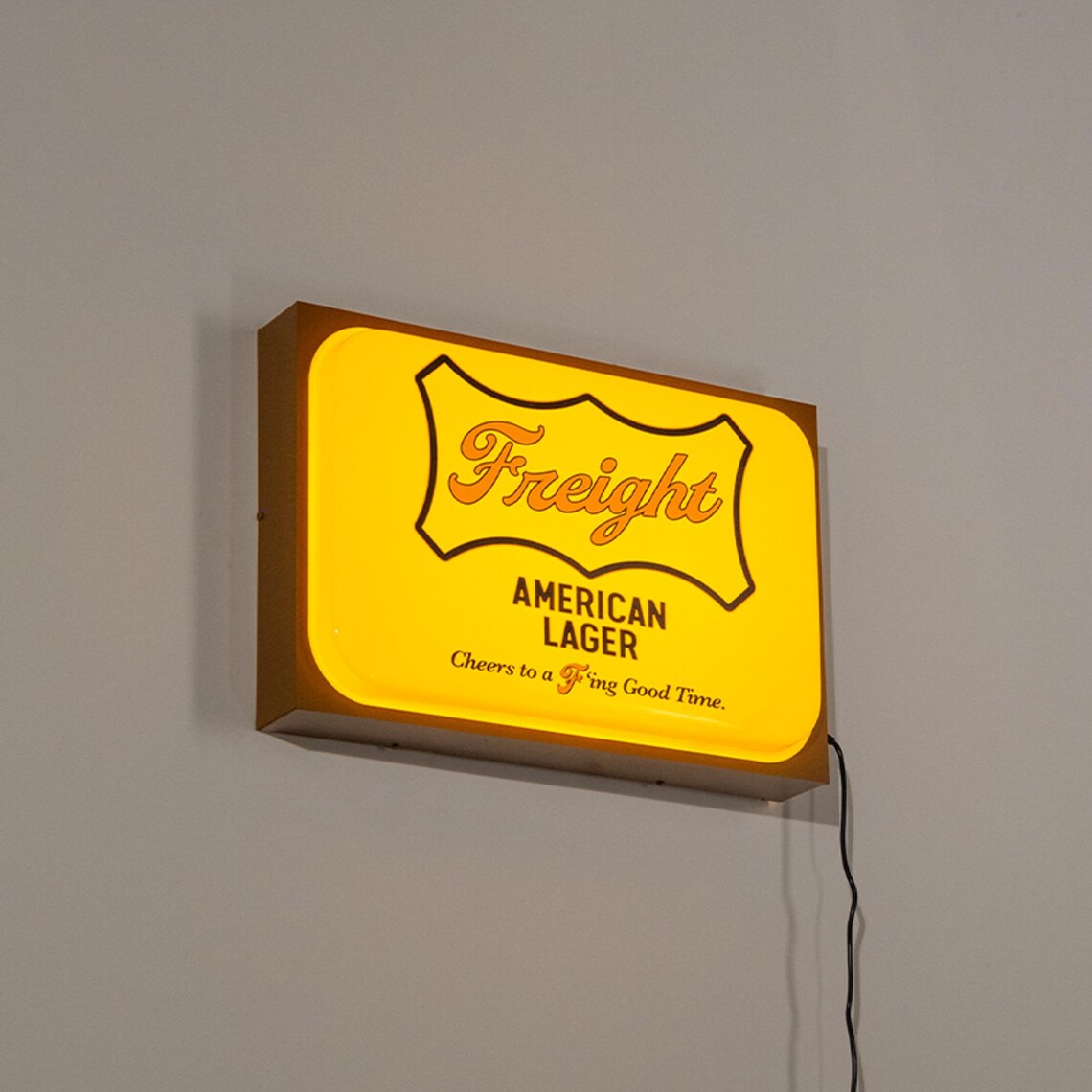 Retro Acrylic Light Box - Metal Frame Custom Illuminated Sign, Shop ...