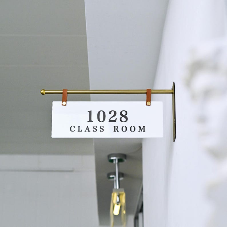 Custom Double-sided Door Sign Bathroom Sign Commercial Room Plaque ...