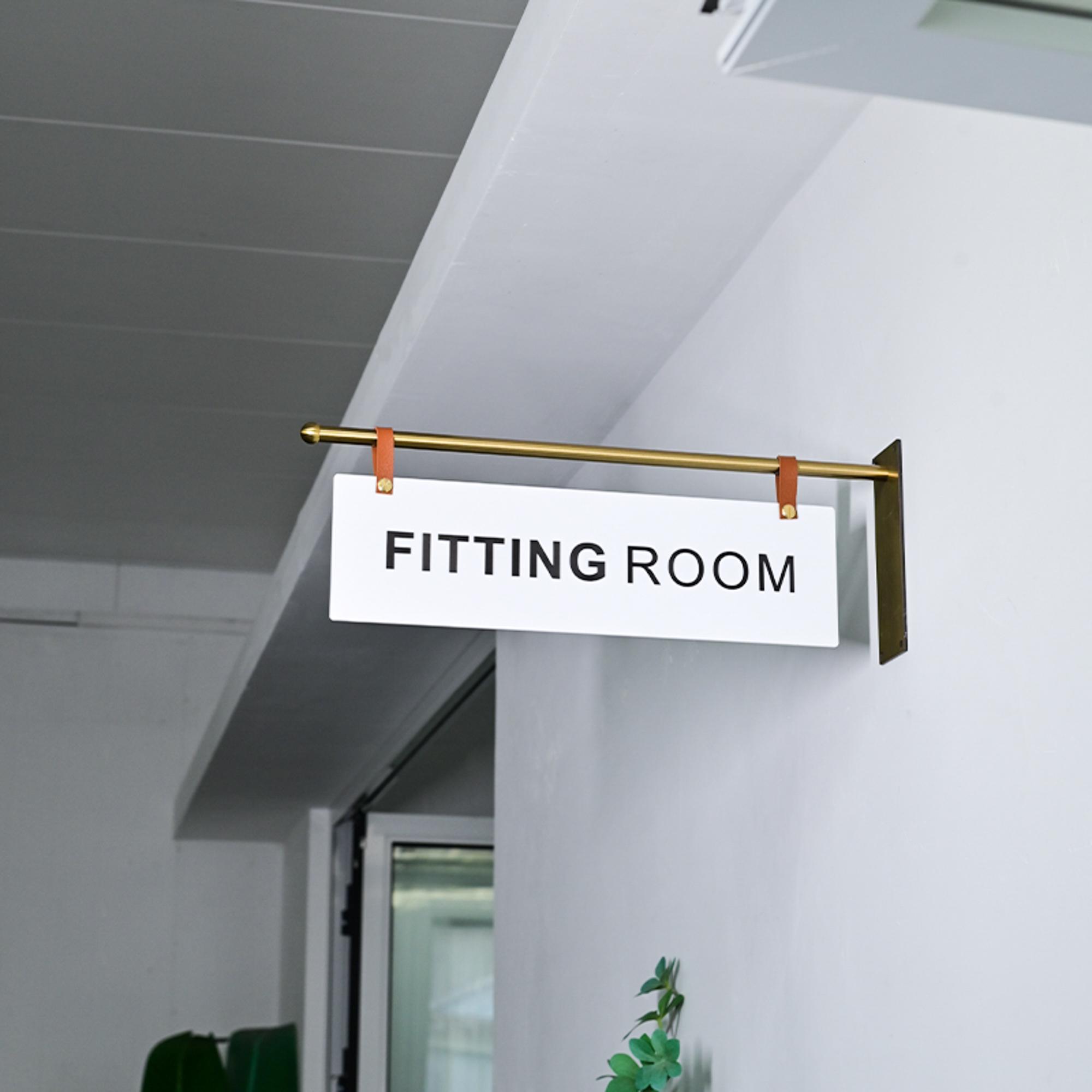 Custom Double-sided Door Sign Bathroom Sign Commercial Room Plaque ...