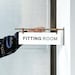 Customizable Metal Bar Hanging Room Sign Double-sided Content Classroom ...