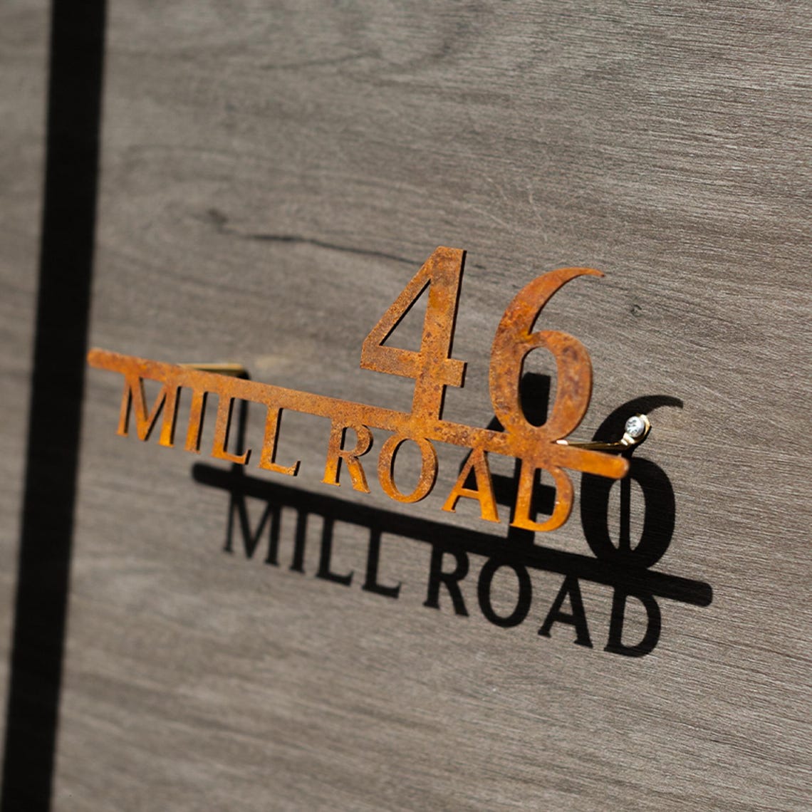 Custom Rustic House Number Sign - Vintage Style, Uncoated, Suitable for ...