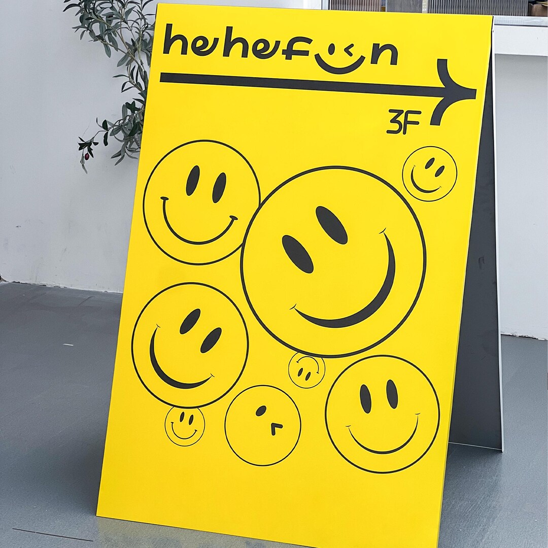 Foldable A-frame Sign - Double-sided Display, Customizable Content ...