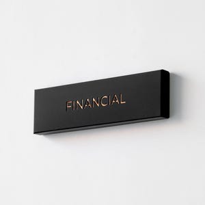 Custom Metal Lacquered Cut-out Door Sign - Reception Room Sign, Modern ...