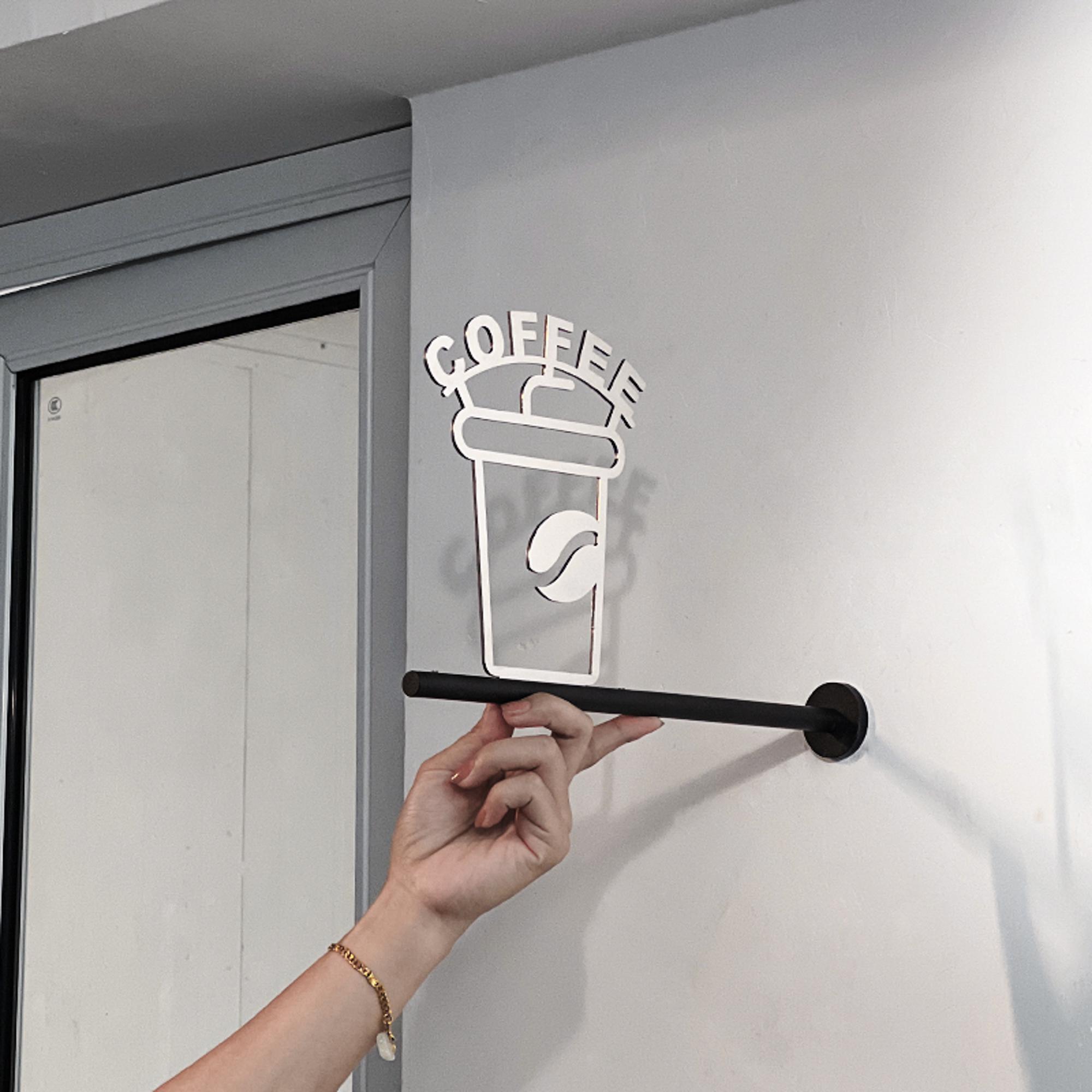 Double-sided Metal Toilet Sign - Side-mounted, Laser Cut Design, Ideal ...