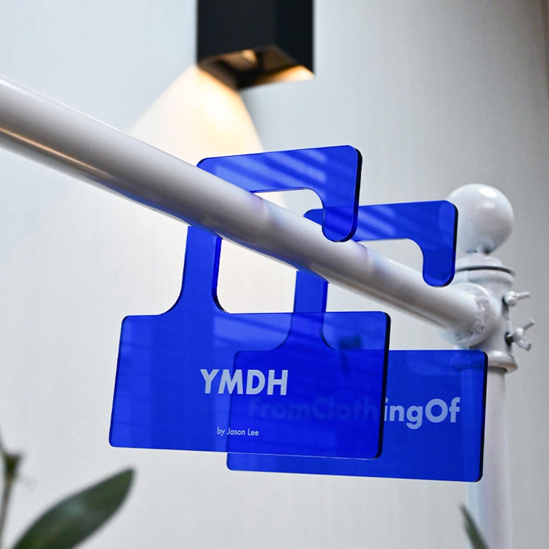 Acrylic Hanger Tags - Customizable Design for Clothing Stores ...