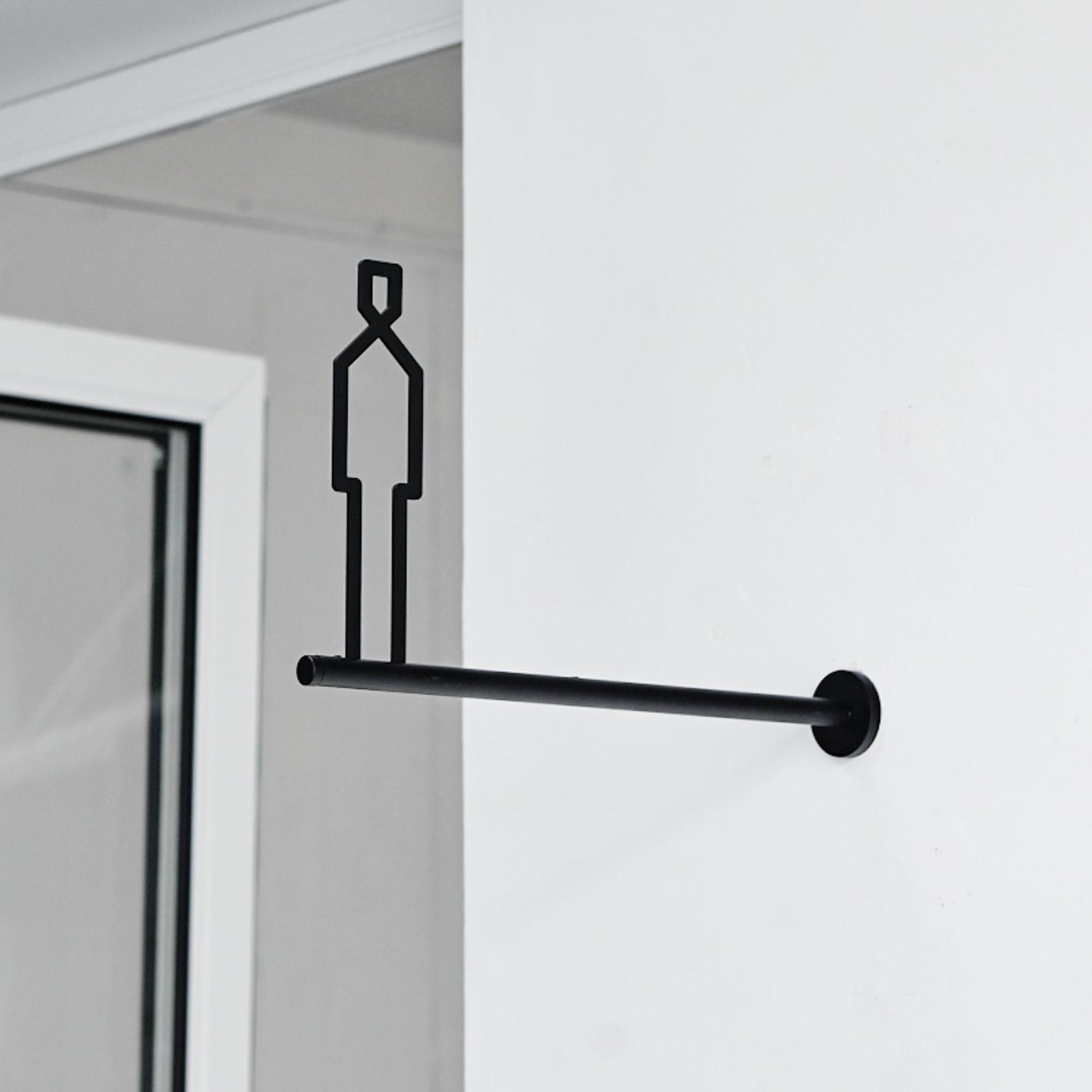 Double-sided Metal Toilet Sign - Side-mounted, Laser Cut Design, Ideal ...