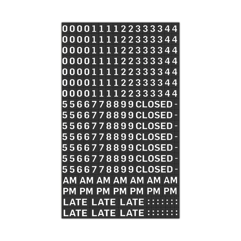 10" Magnetic Business Hours Sign for Glass Door Soft Magnet Numbers DIY ...