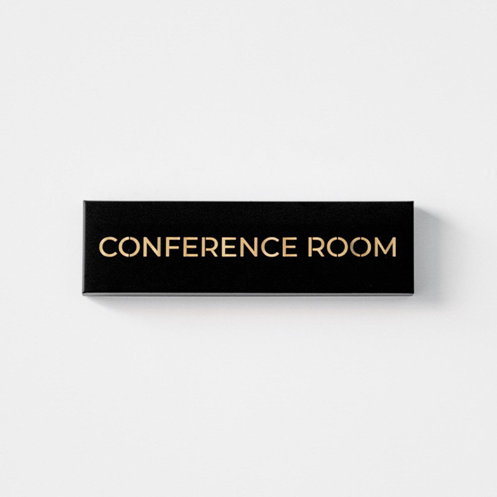 Custom Metal Lacquered Cut-out Door Sign - Reception Room Sign, Modern ...