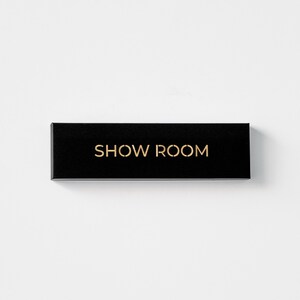 Custom Metal Lacquered Cut-out Door Sign - Reception Room Sign, Modern ...