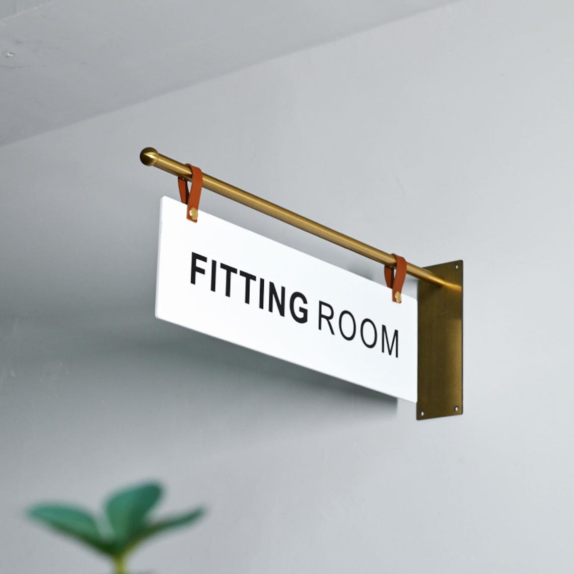 Custom Double-sided Door Sign Bathroom Sign Commercial Room Plaque ...