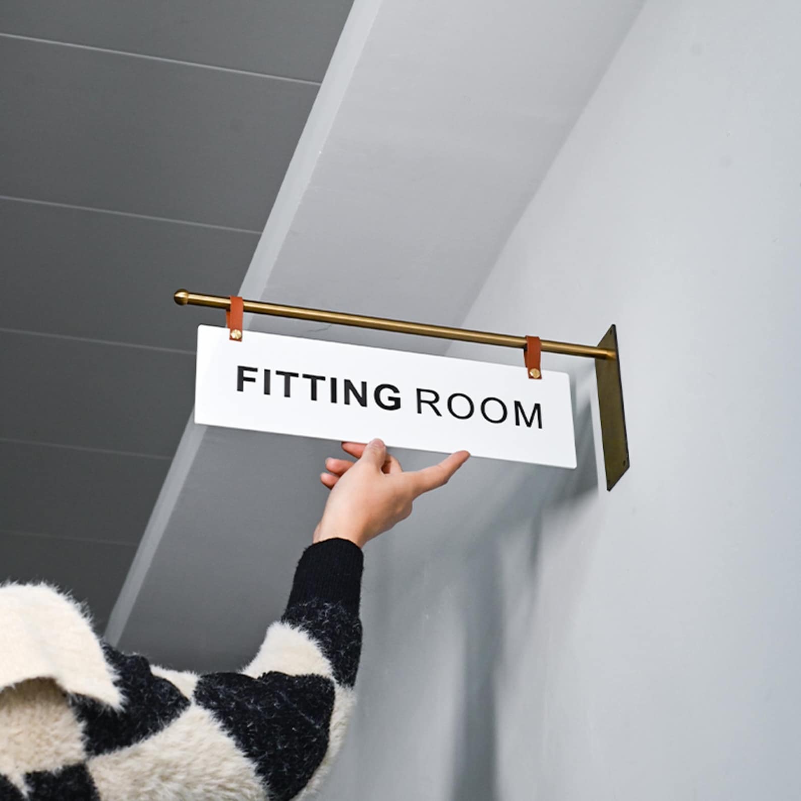 Custom Double-sided Door Sign Bathroom Sign Commercial Room Plaque ...