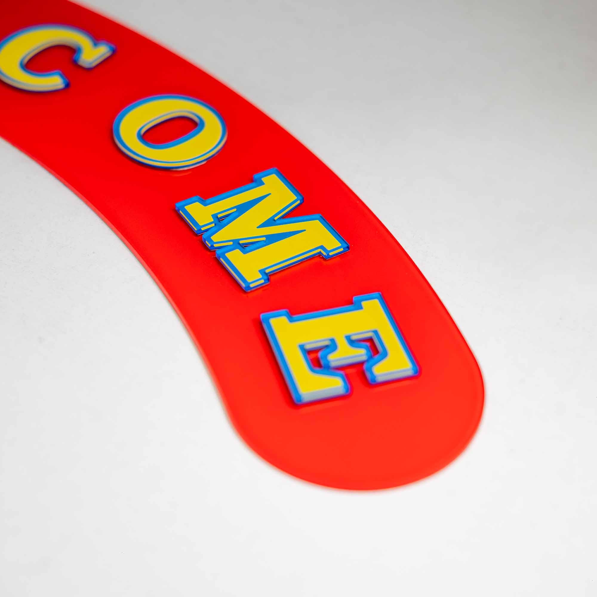 Custom 3D Acrylic Lettering Sign – Personalized Arched Acrylic Plaque ...