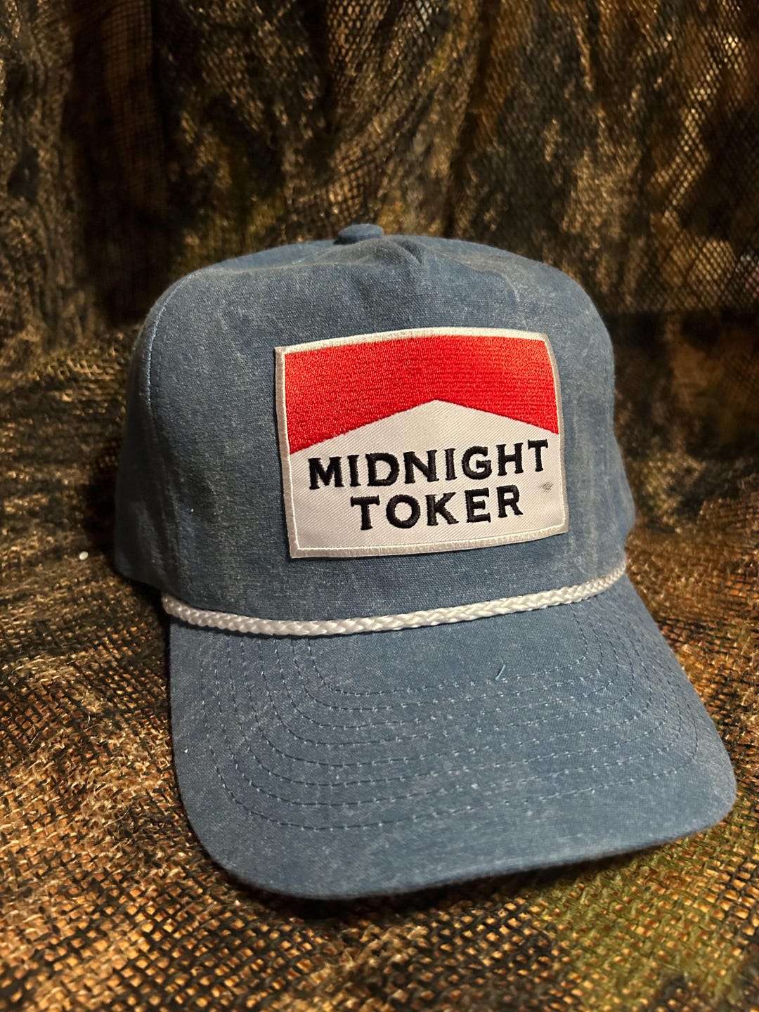 Midnight Toker Light Blue Snapback Hat - Etsy