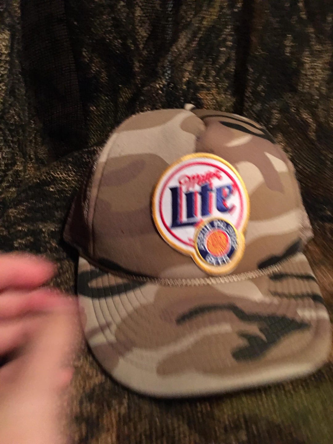 Miller Lite Retro Camo Trucker Hat - Etsy