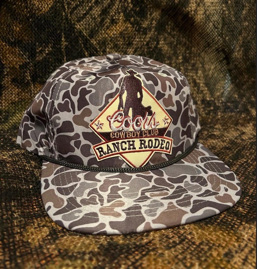 Coors Ranch Rodeo Camo Snapback Hat - Etsy