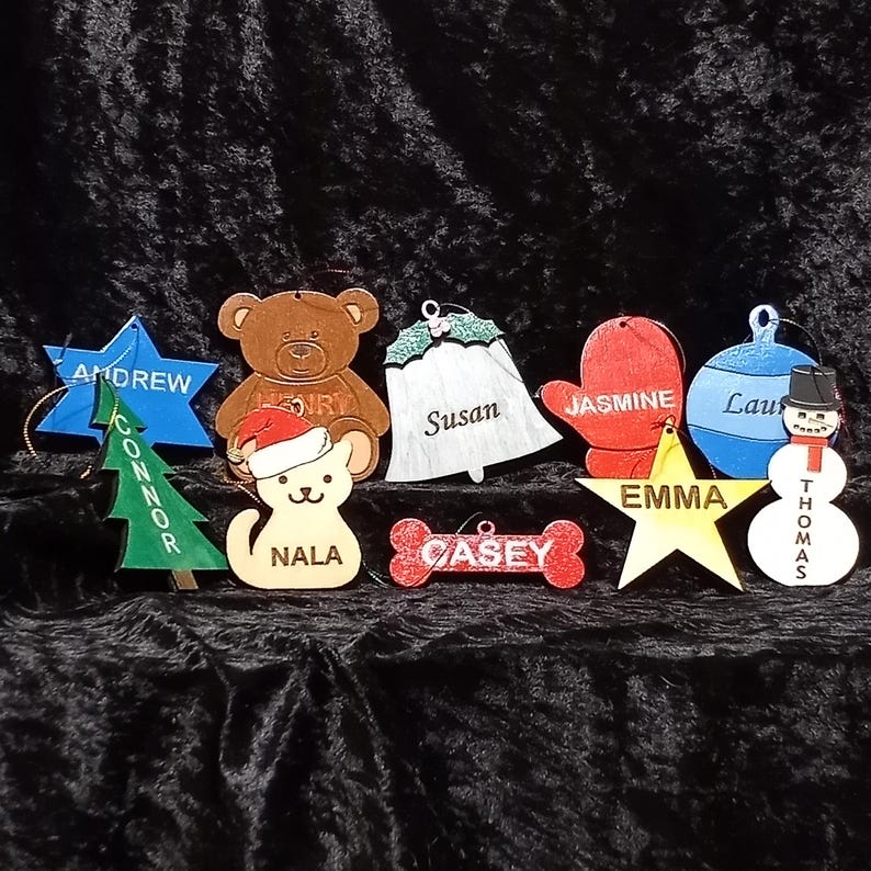 Mitten Personalized Ornament - Etsy