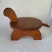 Vintage Small Wooden Turtle Stool, Handmade Artist Signed USA - Etsy