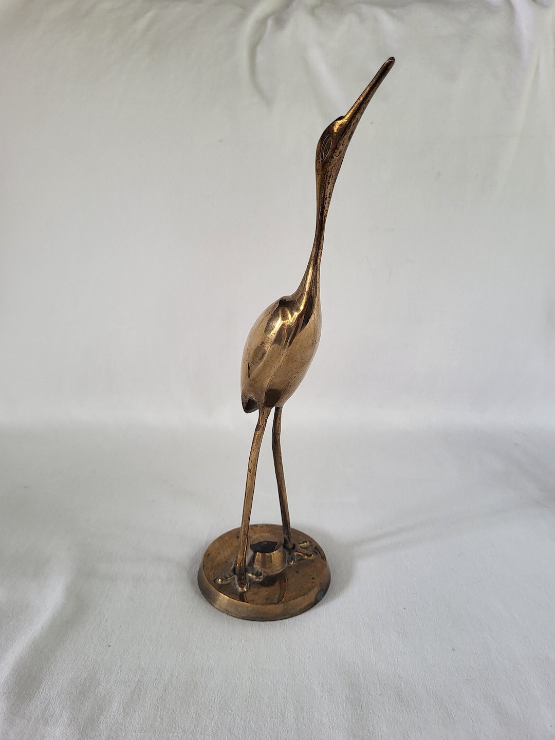 Vintage Brass Crane Figure/statue, Made in India MCM - Etsy