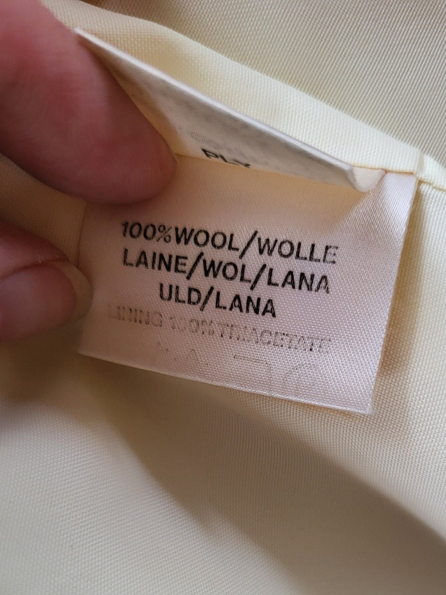 Vintage Jaeger Wool Blazer 2 Button Cream 1980s Made in Great Britain ...