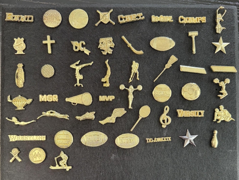 Letterman Jacket Pins - Etsy