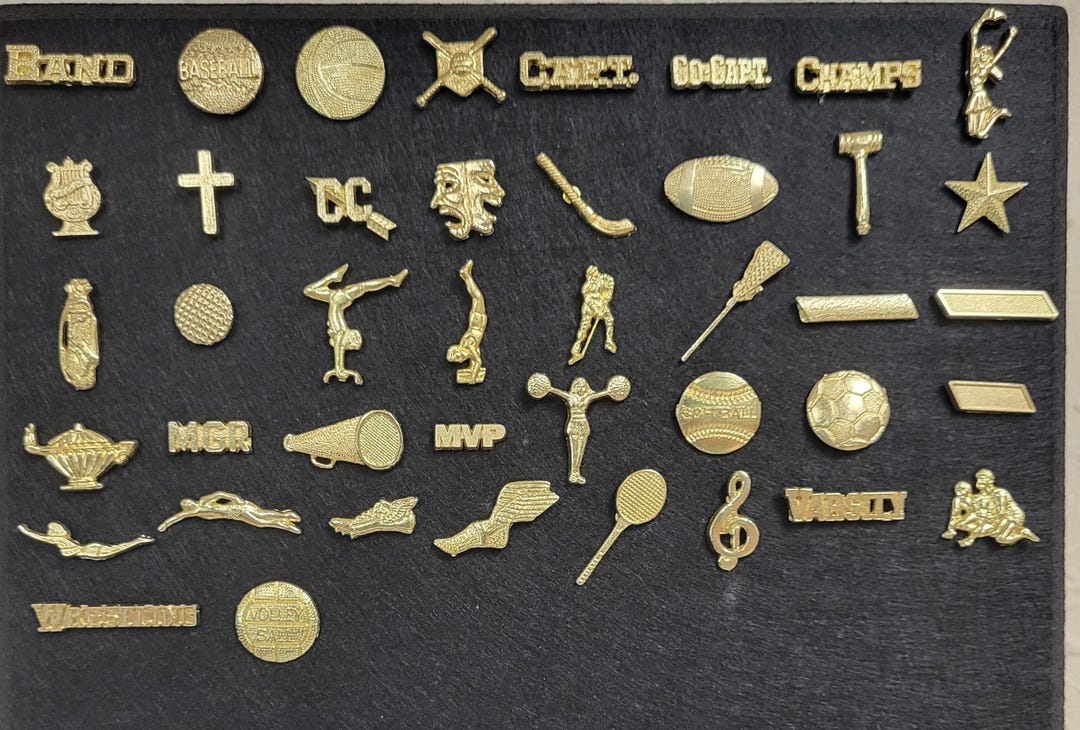 Letterman Jacket Pins - Etsy