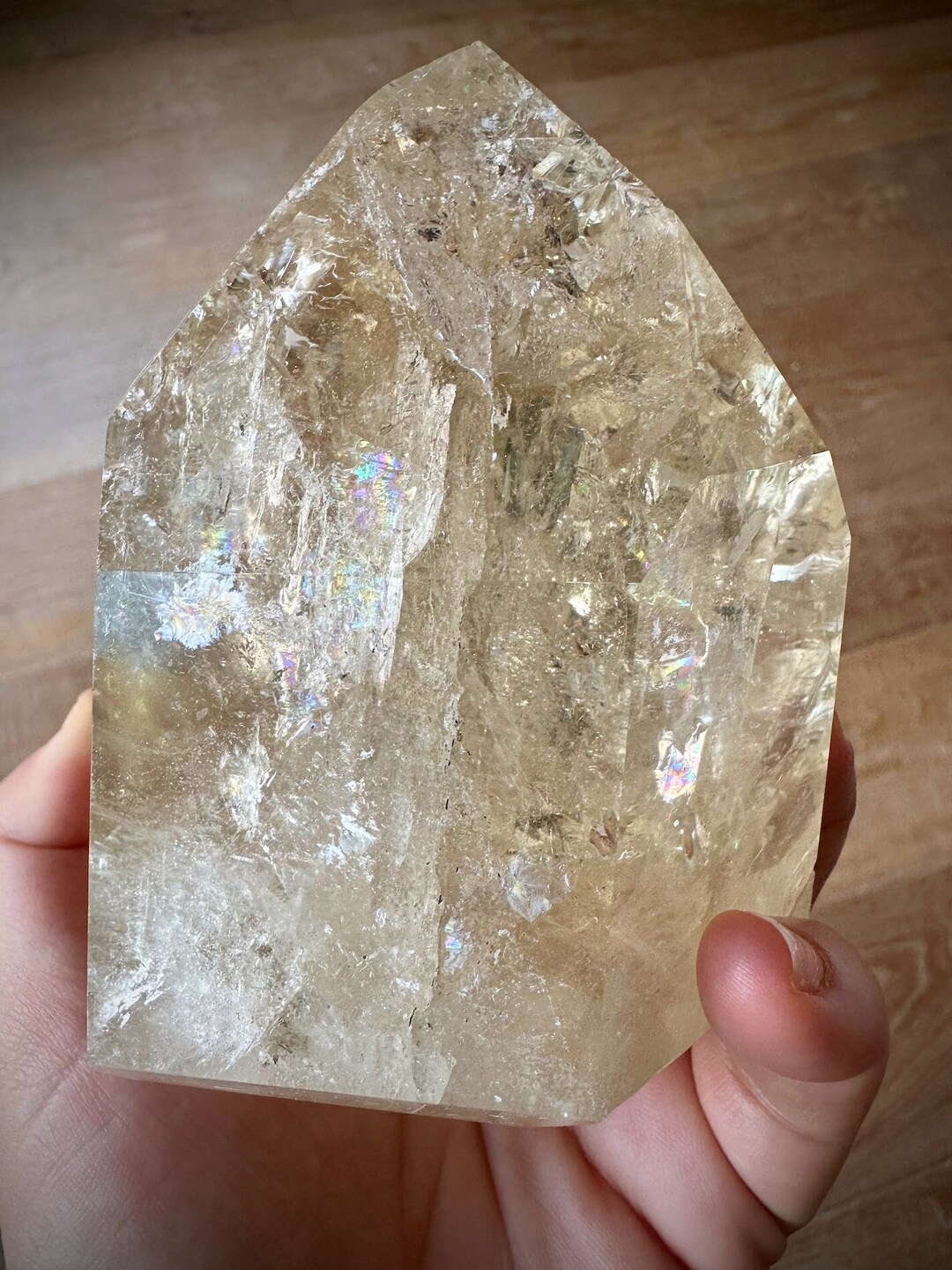 XL Citrine Crystal Statement Crystal Rainbow Crystal Solar Plexus ...